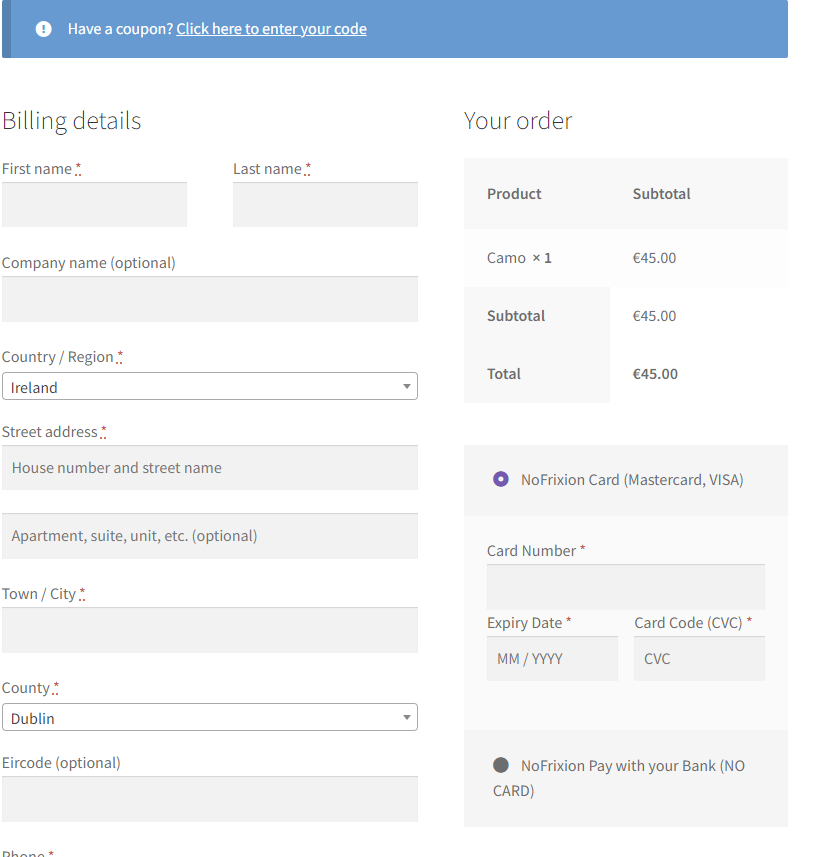 Microform + Woocommerce breaks layout - Cybersource Developer Community