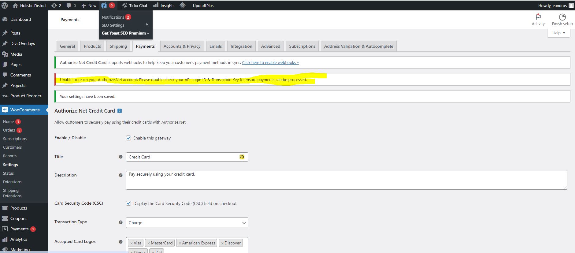 Error (13) - Cybersource Developer Community
